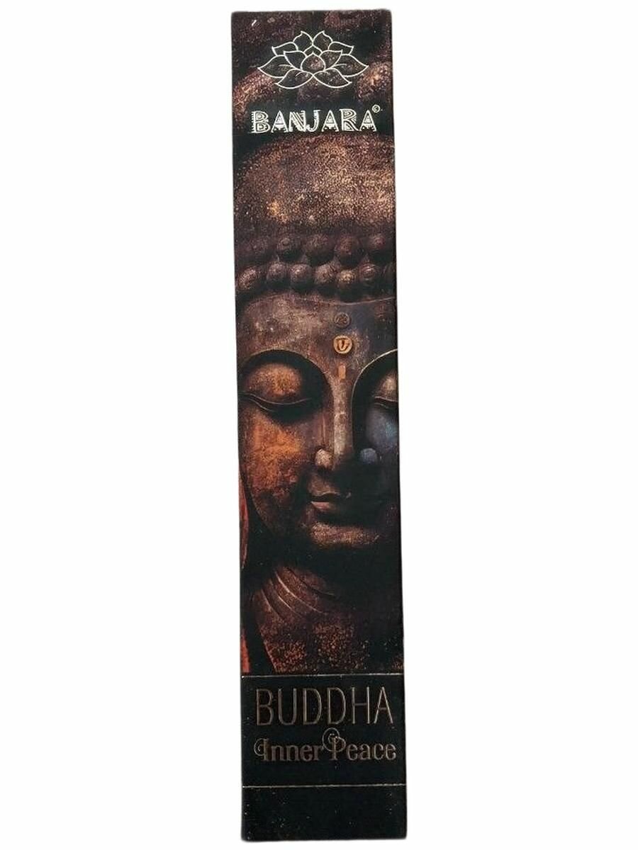 Buddha INNER PEACE, Banjara (Будда внутренний МИР, благовония аромапалочки, Банджара), 15 г.