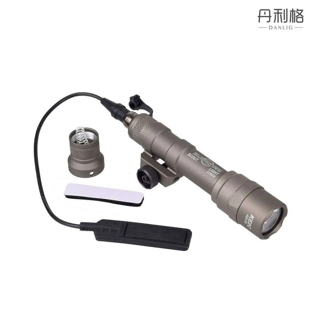 Тактический фонарь SureFire M600 коричневый, корпус из алюминия для винтовок