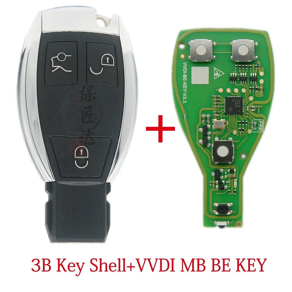 Оригинальная улучшенная версия Xhorse VVDI BE Key Pro с кнопкой Smart Key Shell 3/4 для Benz получите 1 бесплатный жетон для телефона