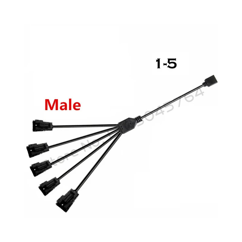 1-5 Male кабель-адаптер JST SM RGB 12V 4Pin
