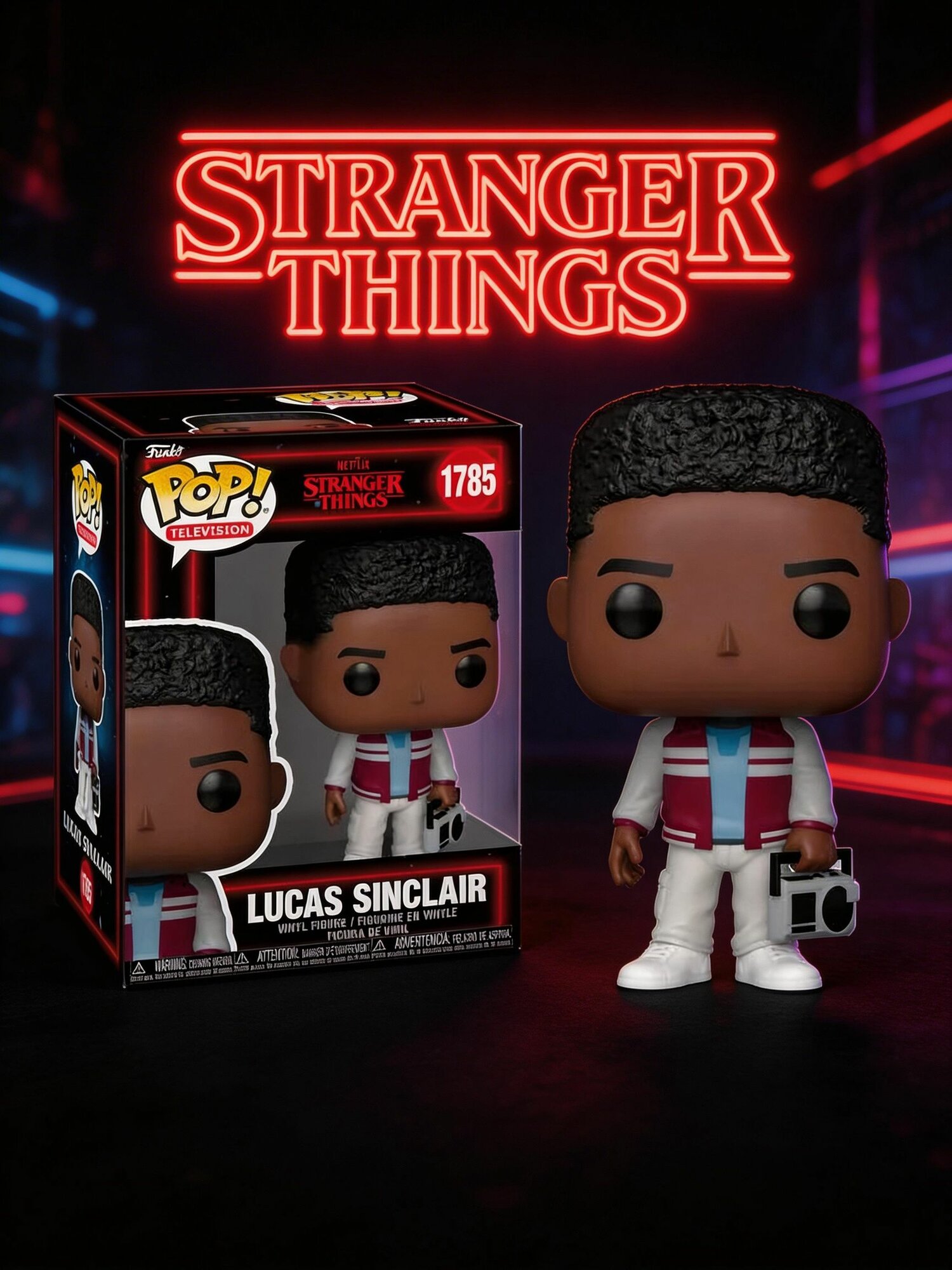 Игурка F, unko POP! Персонаж из сериала Очень странные дела LUCAS SINCLAIR, Игрушки для детей и взрослых коллекционная фигурка подарок
