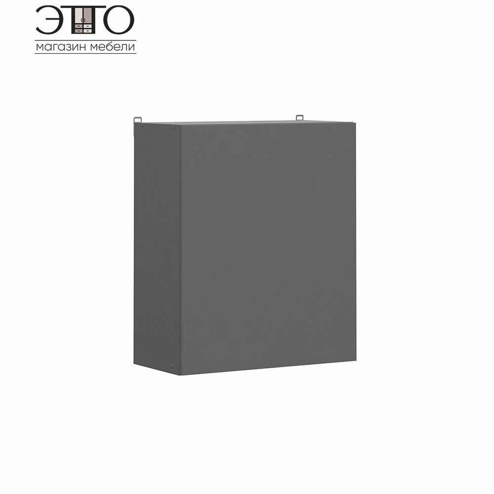 Кухонный гарнитур этто "Довер", ЛДСП, современный стиль, графит серый