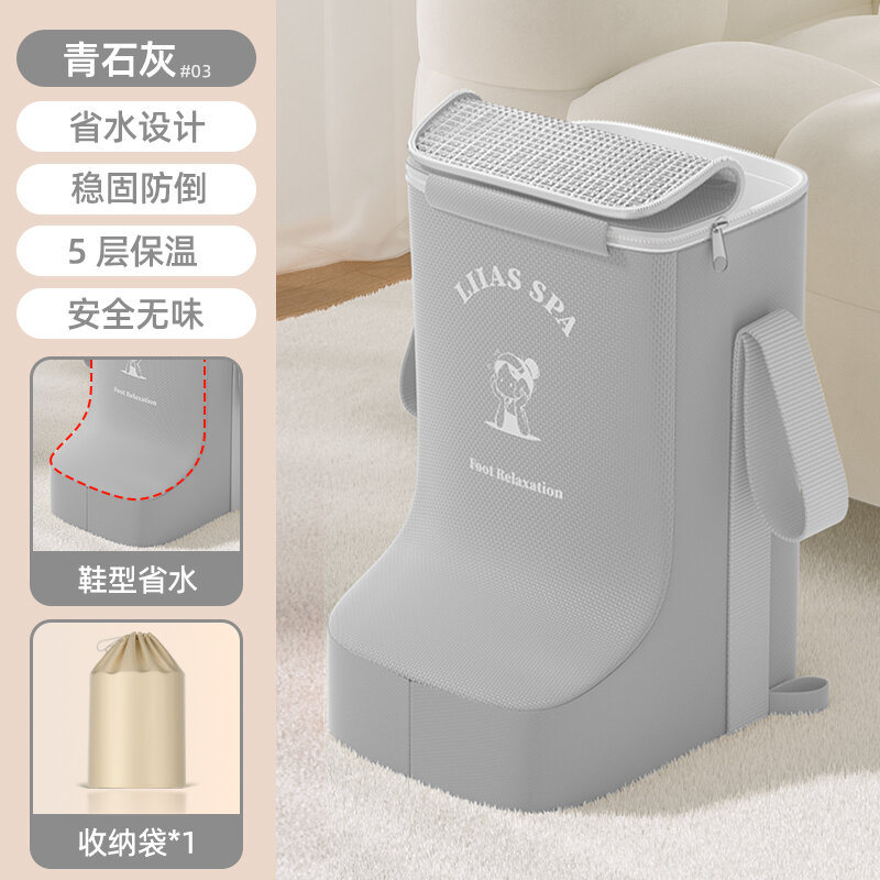 Складная ванночка для ног, ванночка для ног с высокой посадкой, доходящая до икр, домашняя ванночка для мытья ног, портативная ванночка для ног, глубокая ванночка, доходящая до колен.