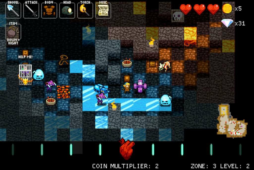 Crypt of the NecroDancer Steam Подарок • регион Весь мир • цифровой ключ