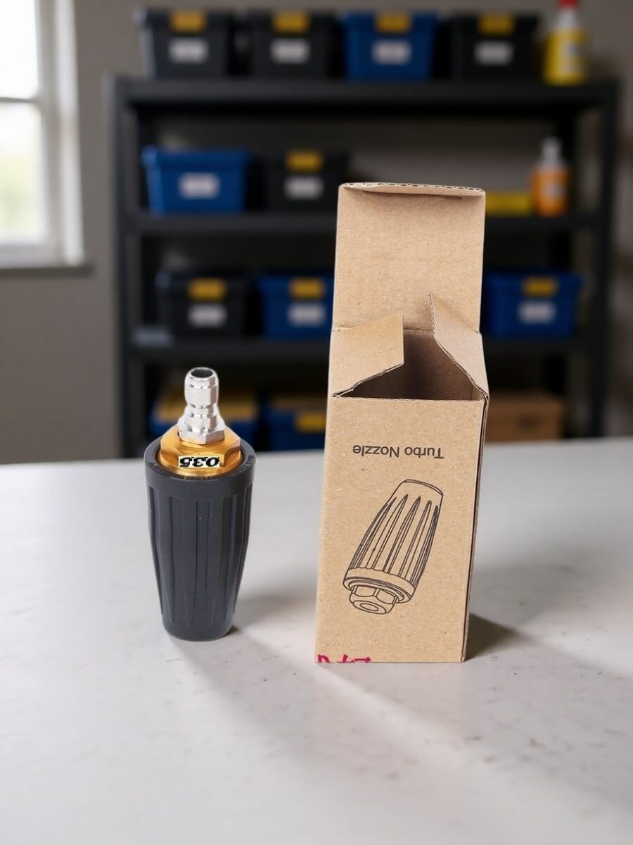 Турбофреза 035, грязевая фреза алюминиевая (1/4 быстросъем,1/4 внутренняя резьба)