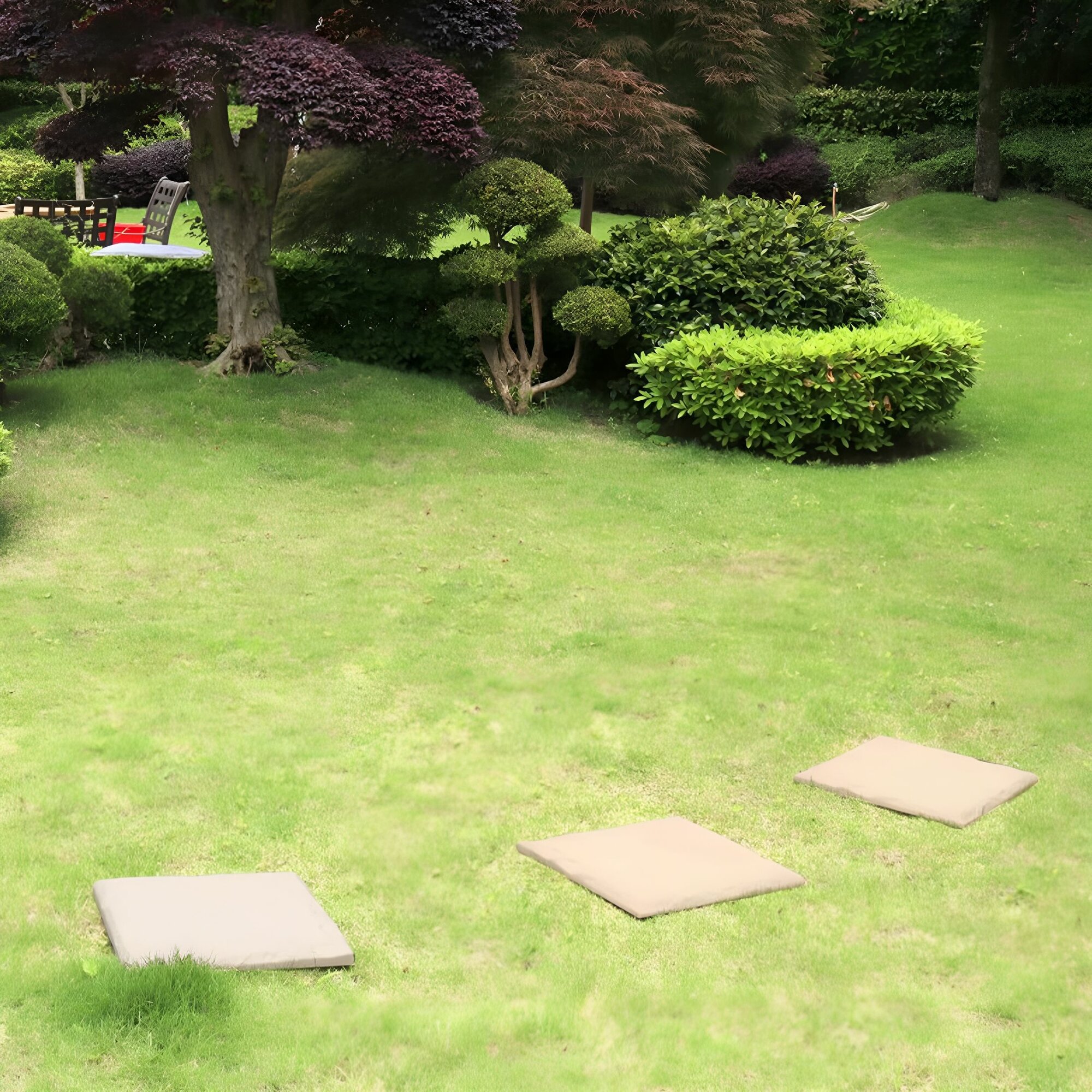 SELIVO квадратные дорожки для сада, пластиковые плитки для патио с колышками, камни для садовых дорожек, 1 шт. 15,35 дюйма.