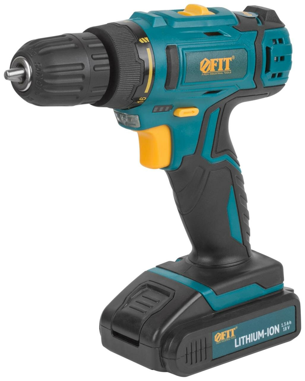 Дрель-Шуруповерт акк. 18 В; 0-400 1450 об мин; 29 Нм; 2 (Li-Ion) 1,3 Ач; 1,5 ч; рез. накл; кейс