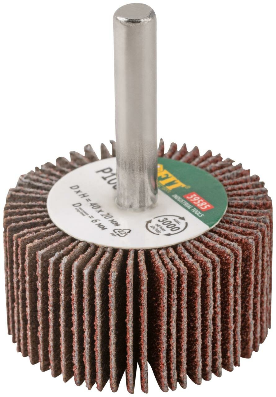 Диск лепестковый для дрели радиальный 40х20х6 мм Р 100