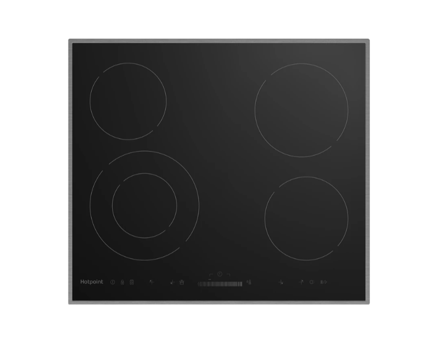 Электрическая варочная поверхность HOTPOINT HR 6T2 X S, 869891100220, черный