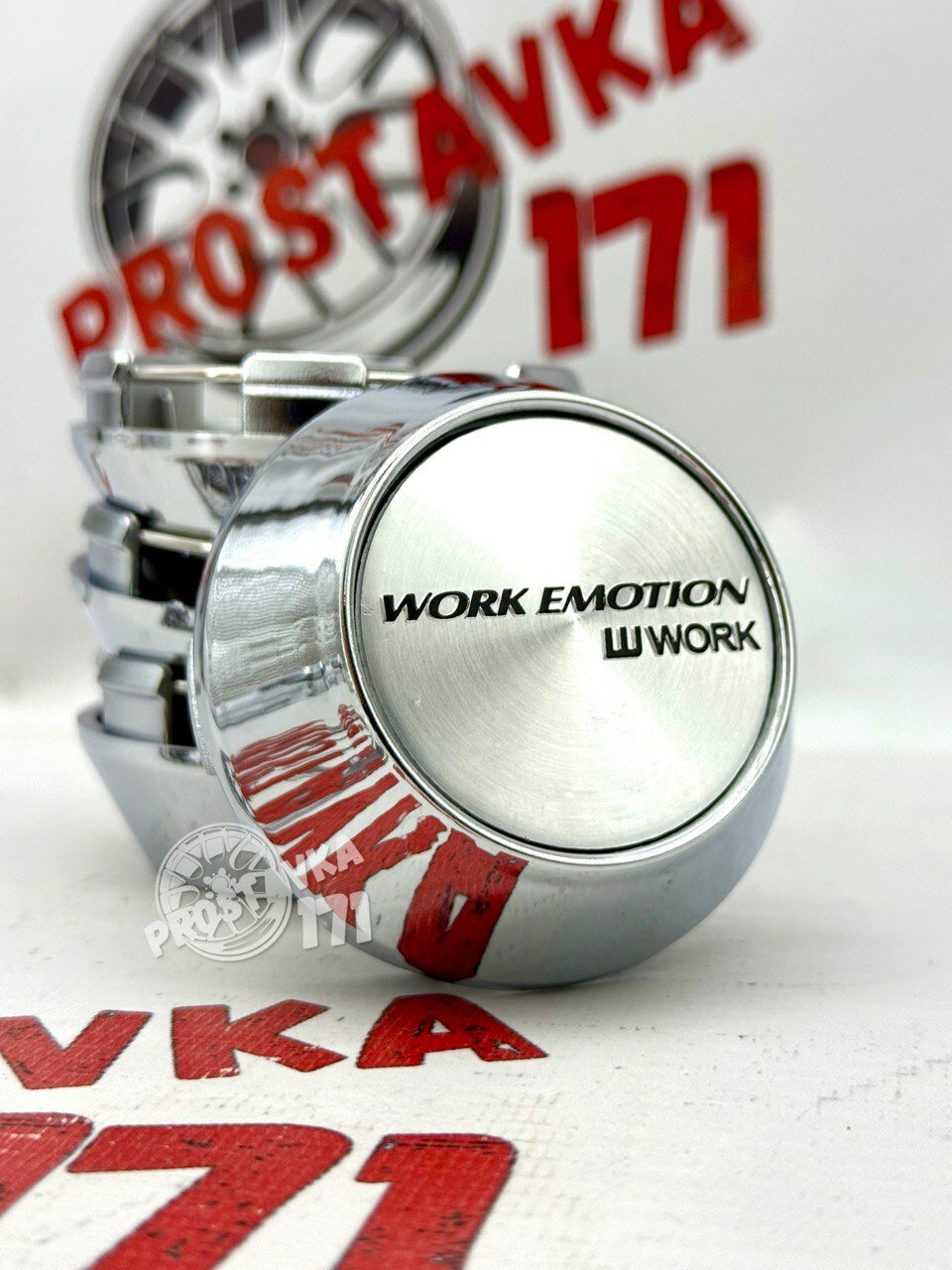 1шт Work Emotion ШWork (S) 69/65/10 (CHR) K-69 выпуклые