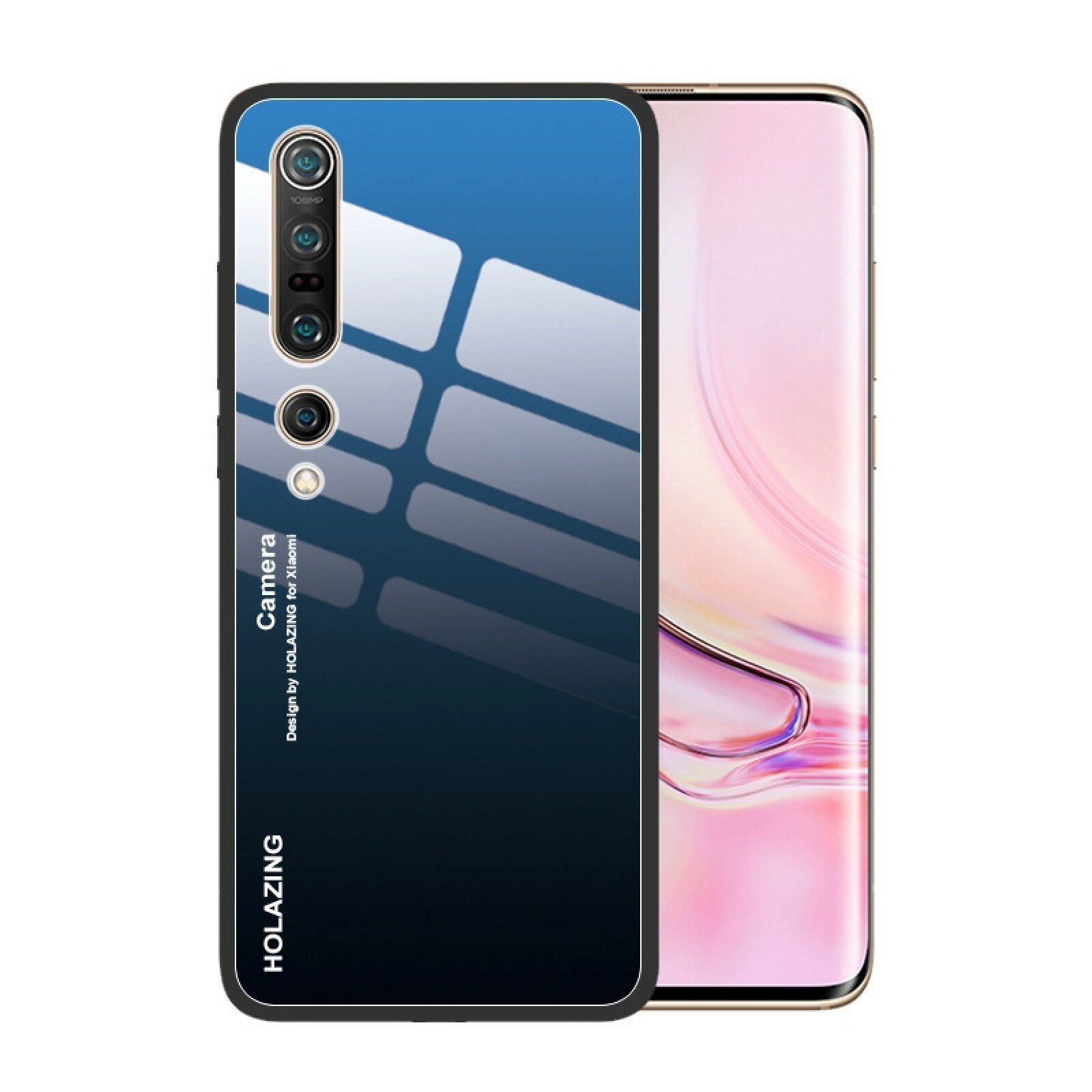 Чехол-бампер Чехол. ру для Huawei P20 Pro / P20 Plus из закаленного стекла с градиентным зеркальным блеском