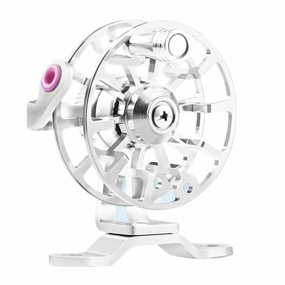 Катушка Fly, цельнометаллическая рыболовная катушка 53 мм/50 г с модернизированным основанием, легкая мини-колесная снасть для ловли форели и щуки