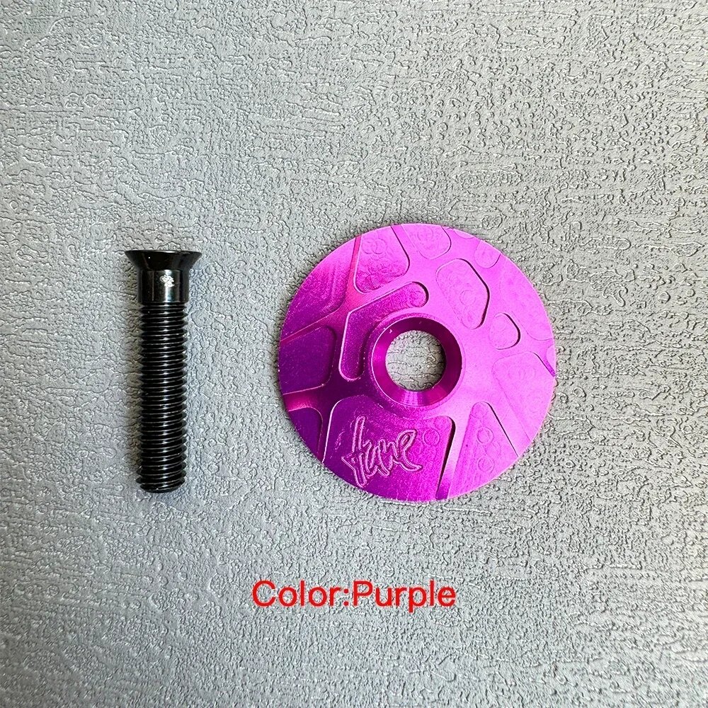 Крышка рулевой колонки ACTOFIVE CYCLES из алюминия 7075 Фиолетовый, 01Headcap-Purple