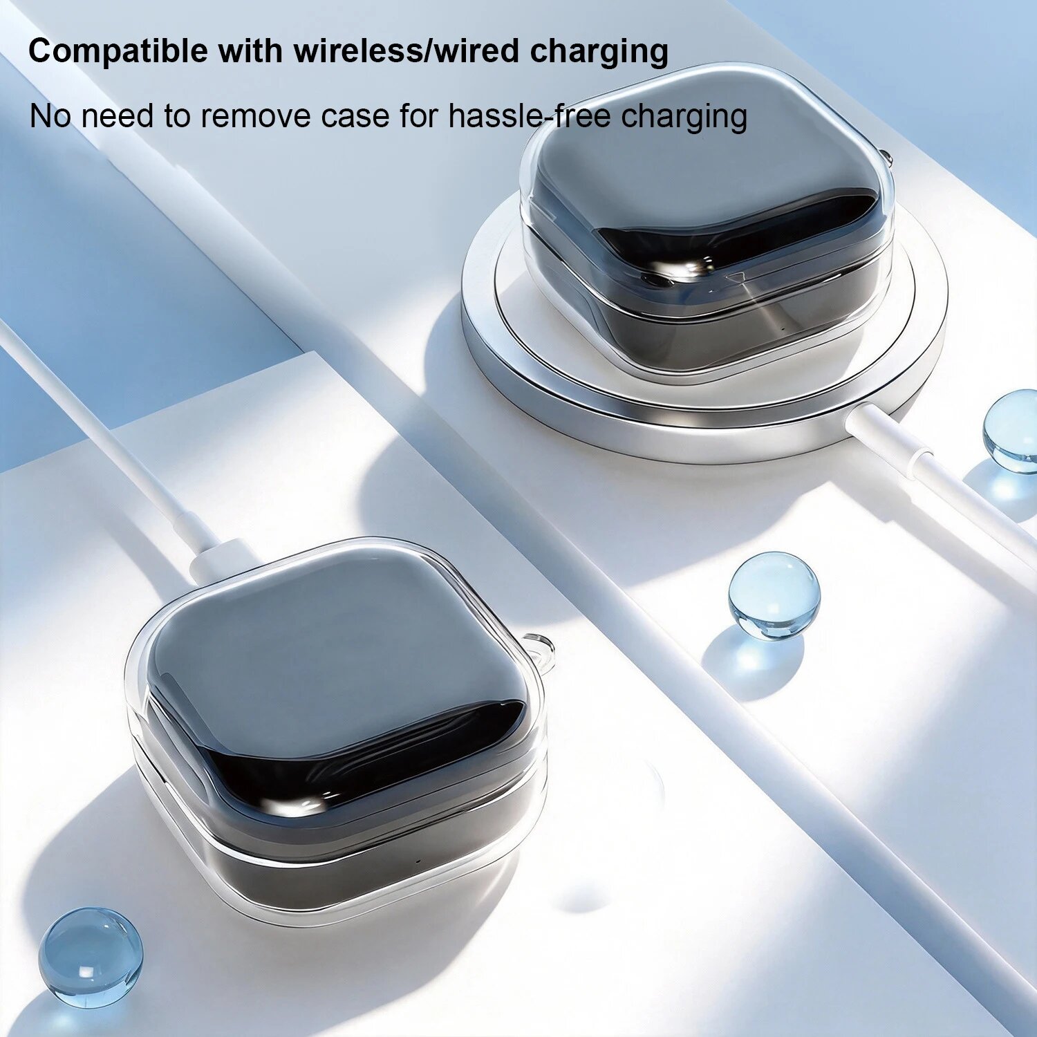 Прозрачный чехол из TPU для Samsung Galaxy Buds 4 / Buds 4 Pro