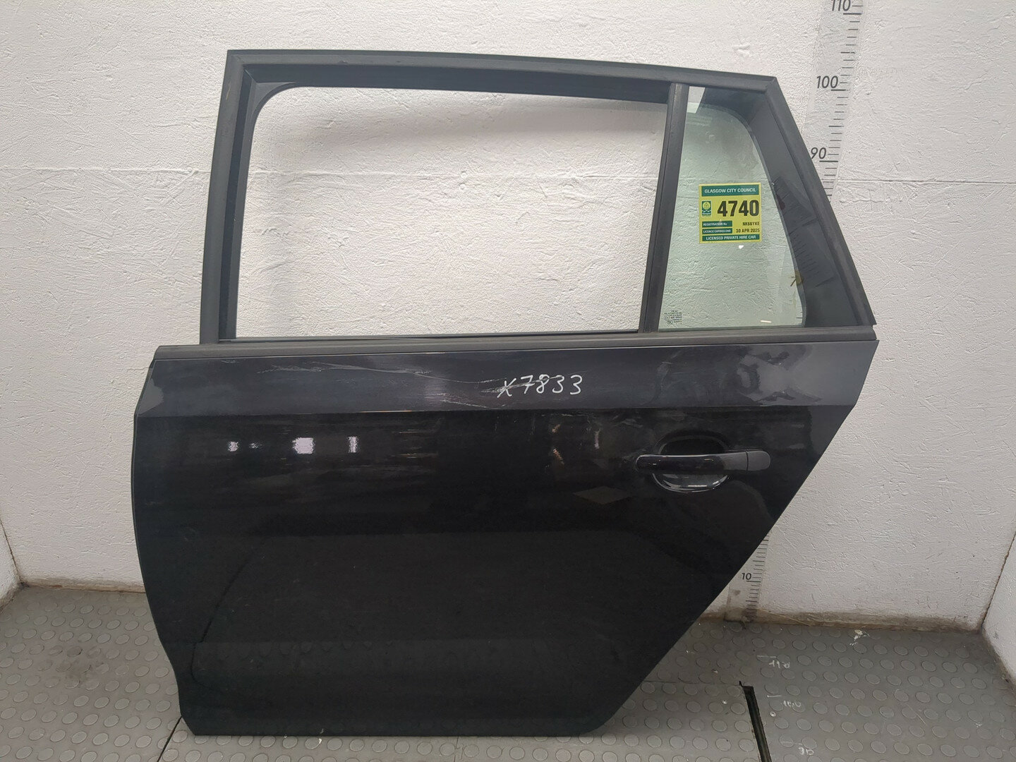 Дверь боковая (легковая) левая задняя Skoda Rapid Б/У