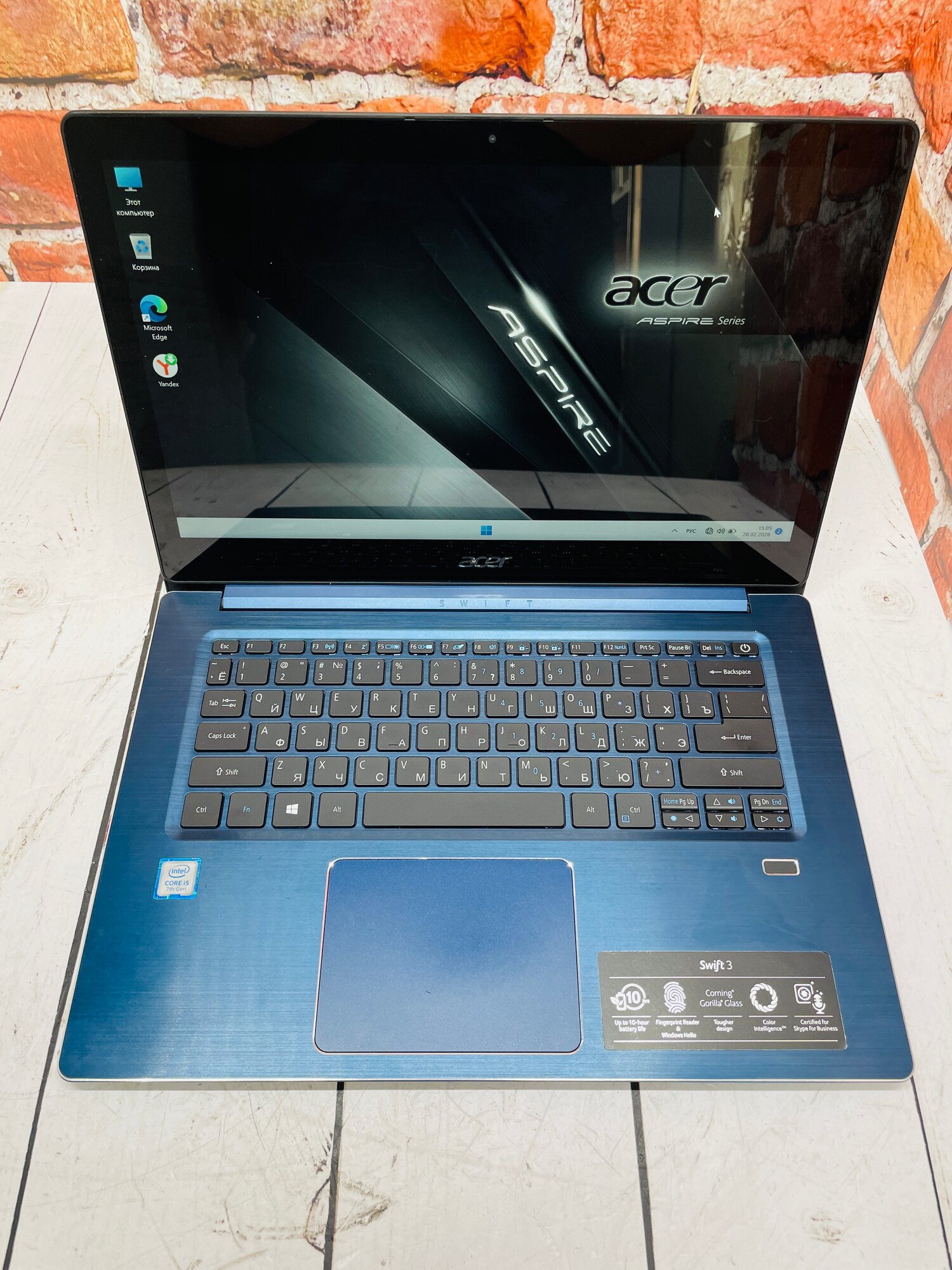 Ноутбук 14, Acer Swift 3 SF314, Intel Core i5 7200U, 8 Gb DDR4, 240 Gb NVME SSD, Intel HD Graphics