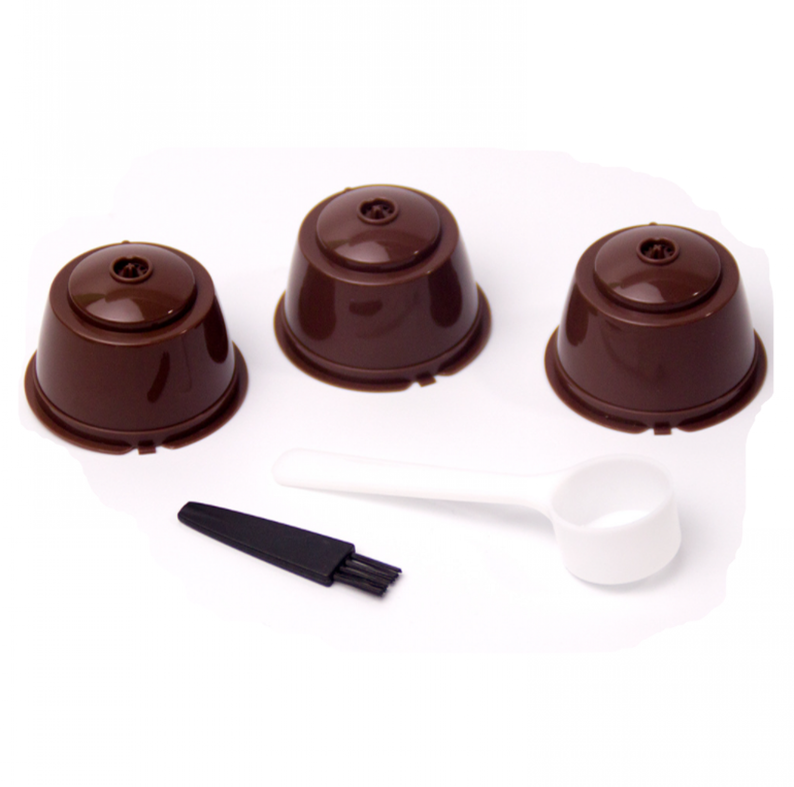 Многоразовые капсулы MyPads для кофемашин Dolce Gusto, набор из 3 шт, с ложечкой и щеточкой