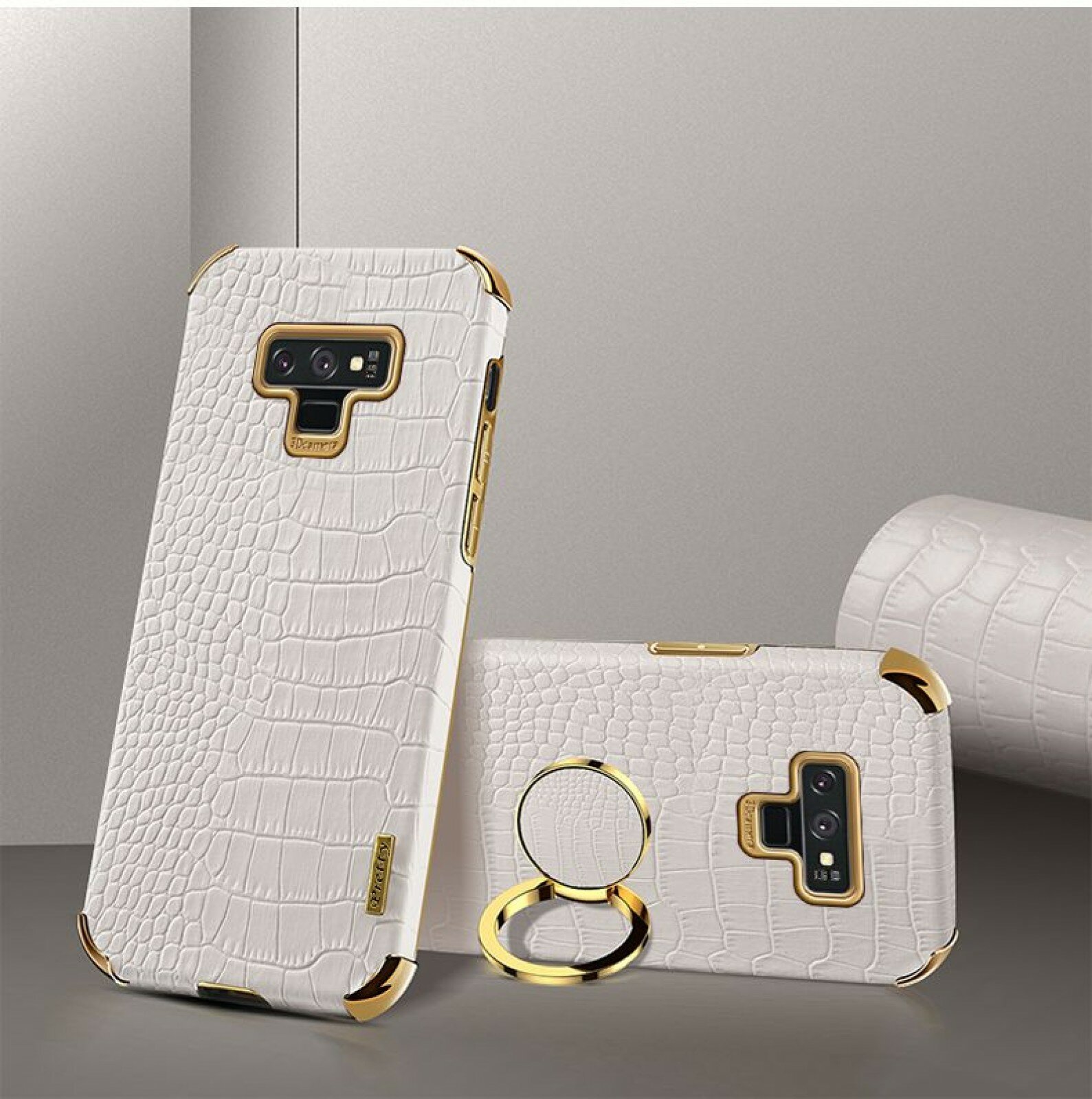 Чехол MyPads для Samsung Galaxy Note 9 белый ударопрочный с подставкой