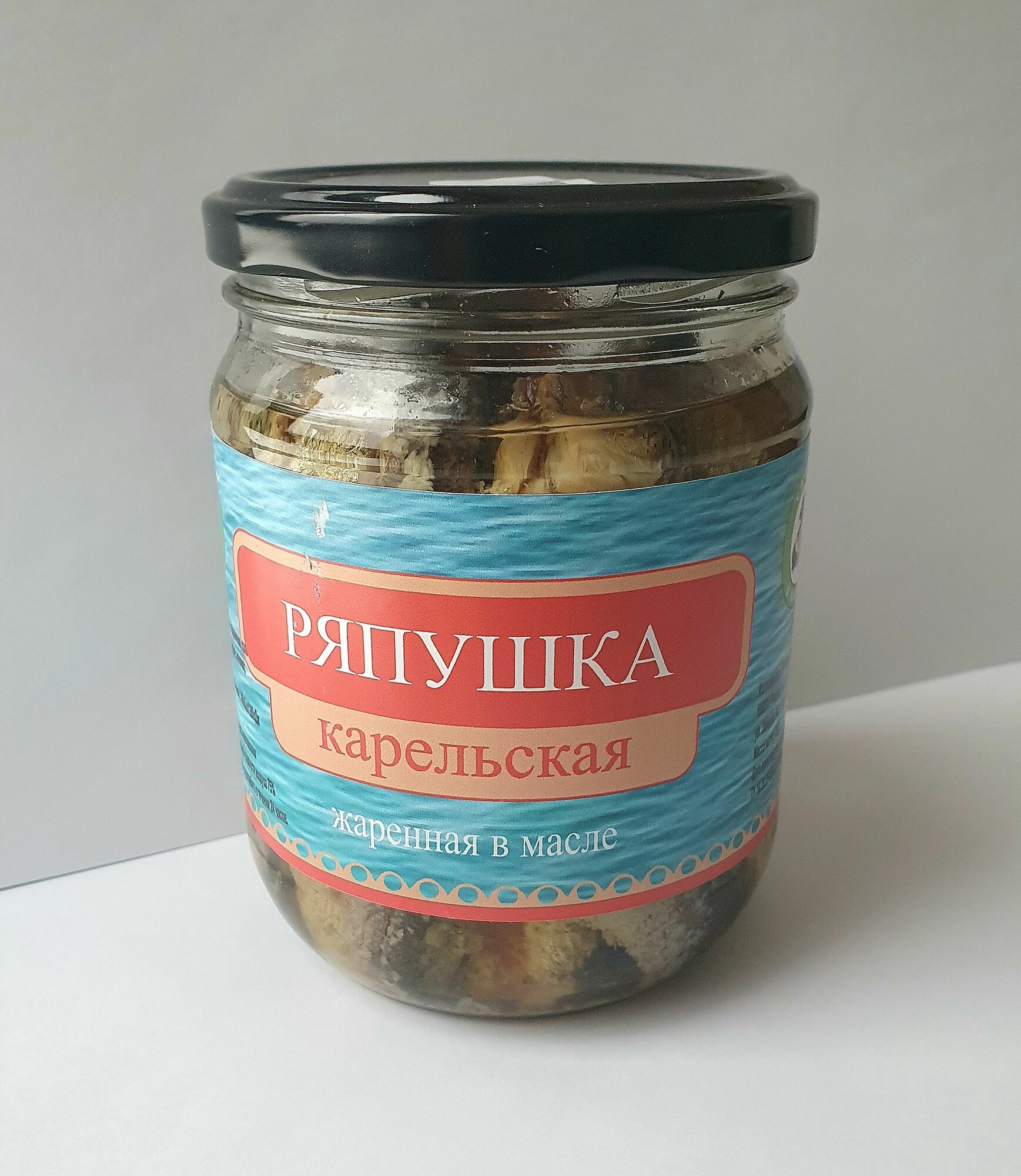 Ряпушка жареная (тушка) в масле, ст/б 450гр