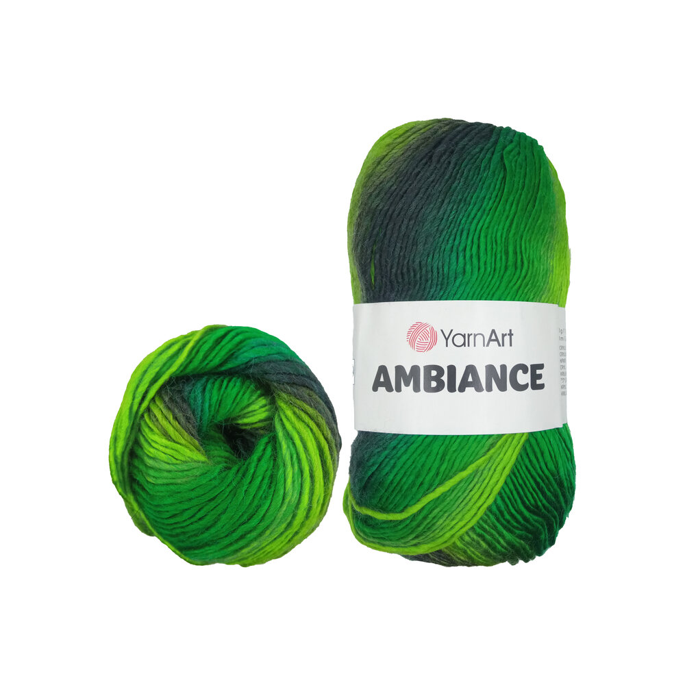 Пряжа для вязания YarnArt Ambiance 156 зеленый 100 гр/250 м 20% шерсть, 80% акрил