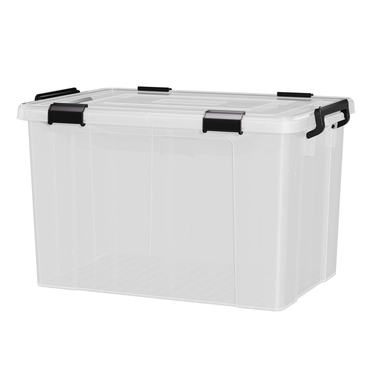 Утолщённый прозрачный ящик для хранения, ящик для рыбалки на открытом воздухе, пластиковый герметичный ящик большой вместимости для транспортировки рыбы, контейнер для рыбы.