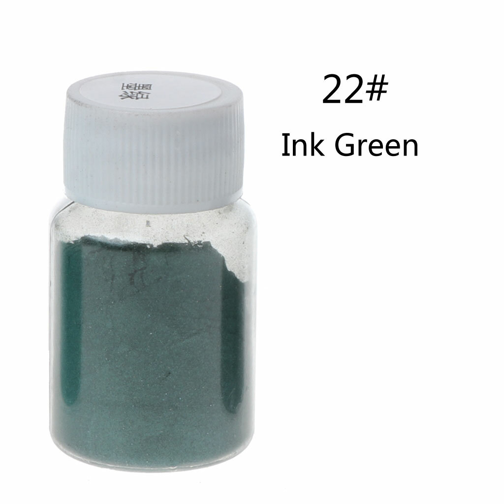 1 флакон полноцветной перламутровой пудры-22 # темно-зеленого цвета