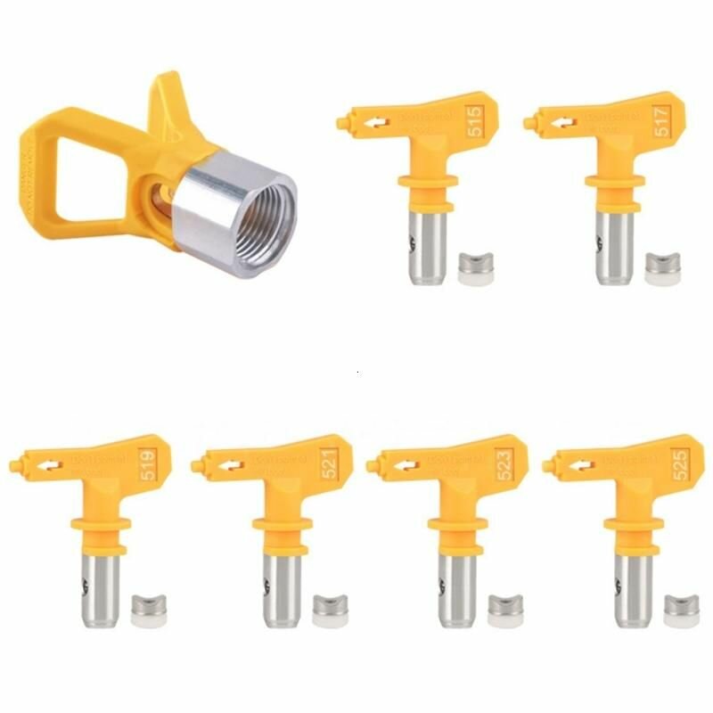 Универсальные сопла и седло для распылителей: прочная конструкция для густых покрытий, Набор B