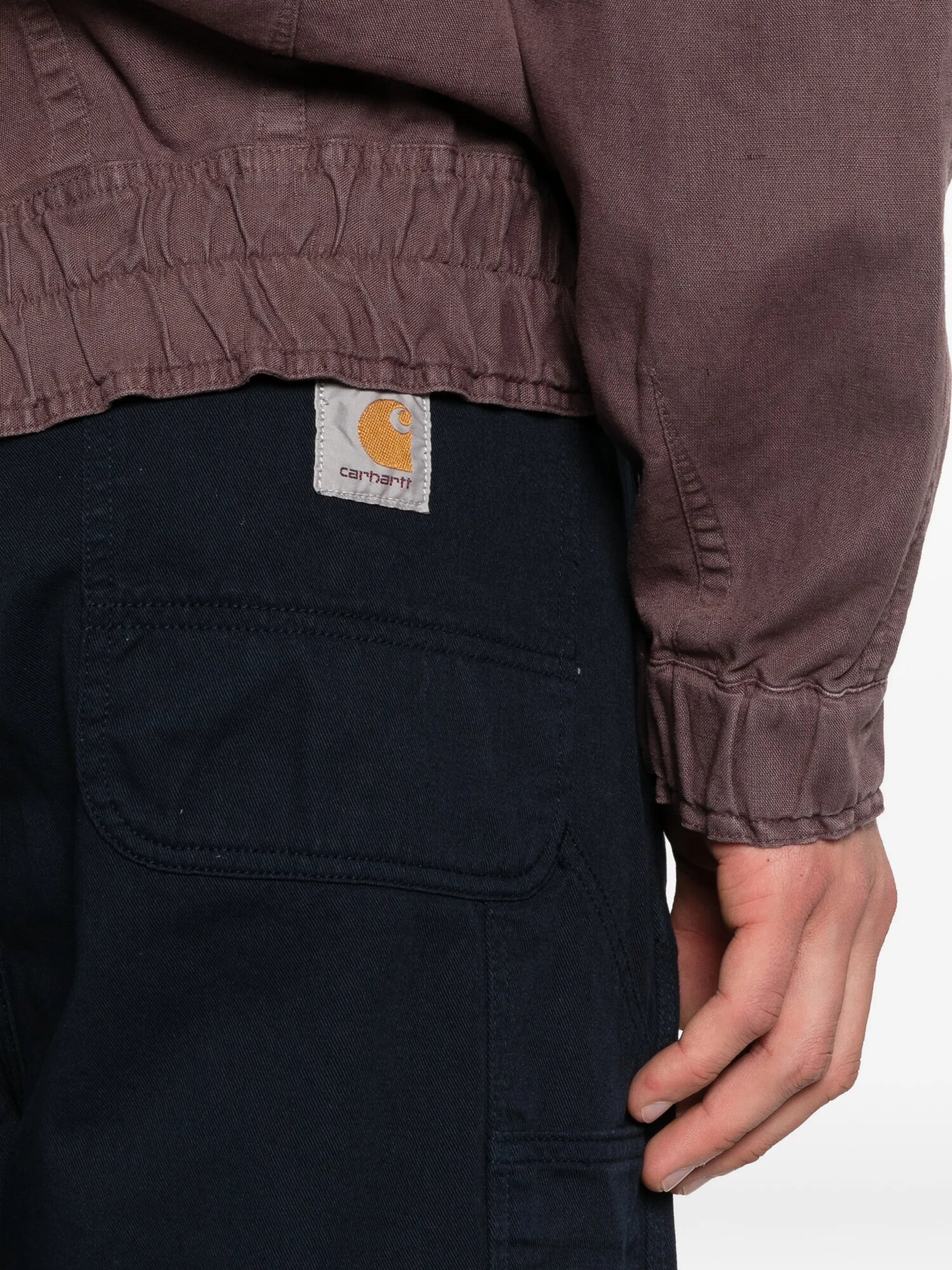 Брюки классические Carhartt WIP, размер XS, голубой, — фото 1