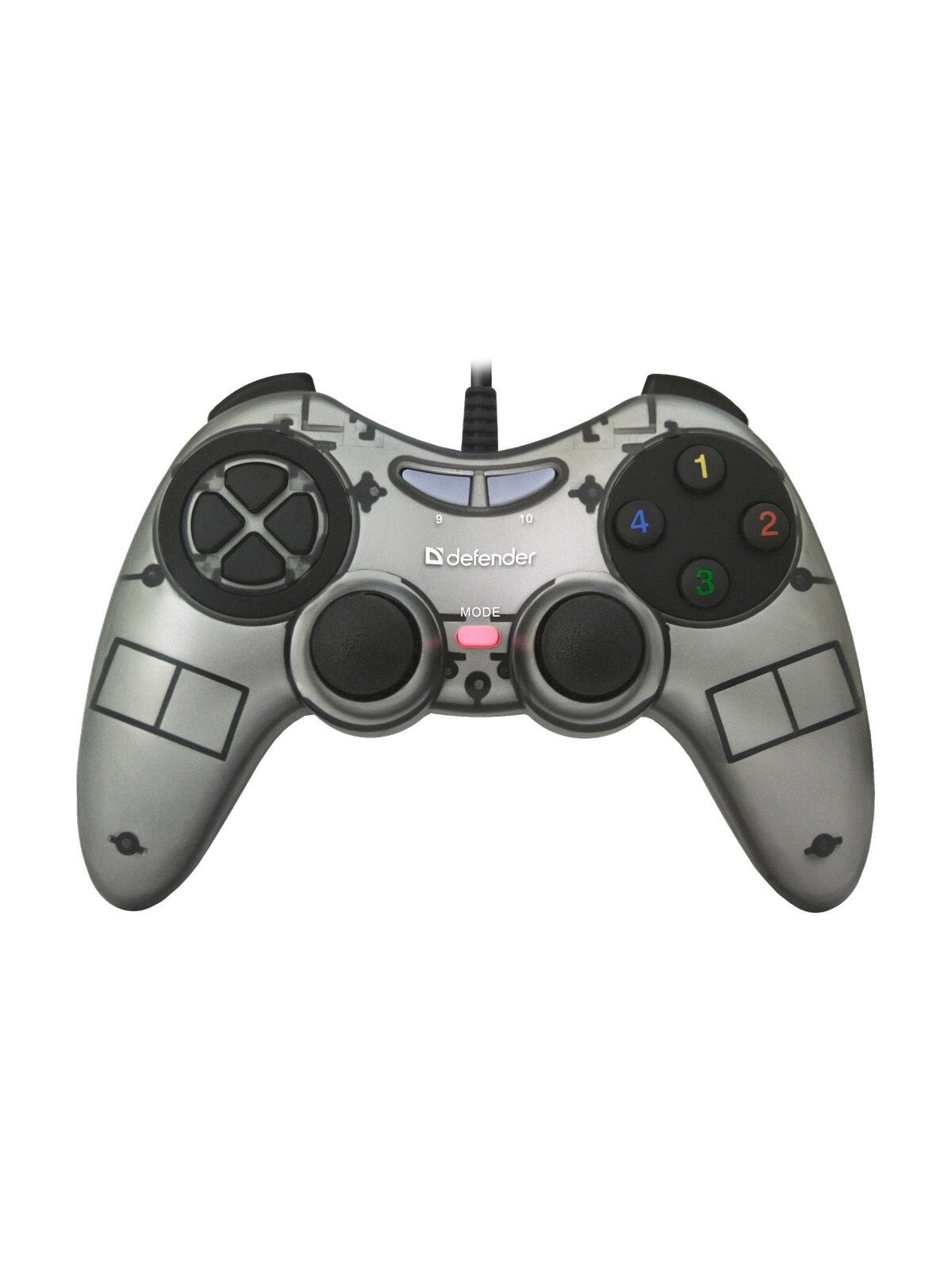 DEFENDER Проводной геймпад Zoom USB Xinput, 10 кнопок, 2 стика [64244]