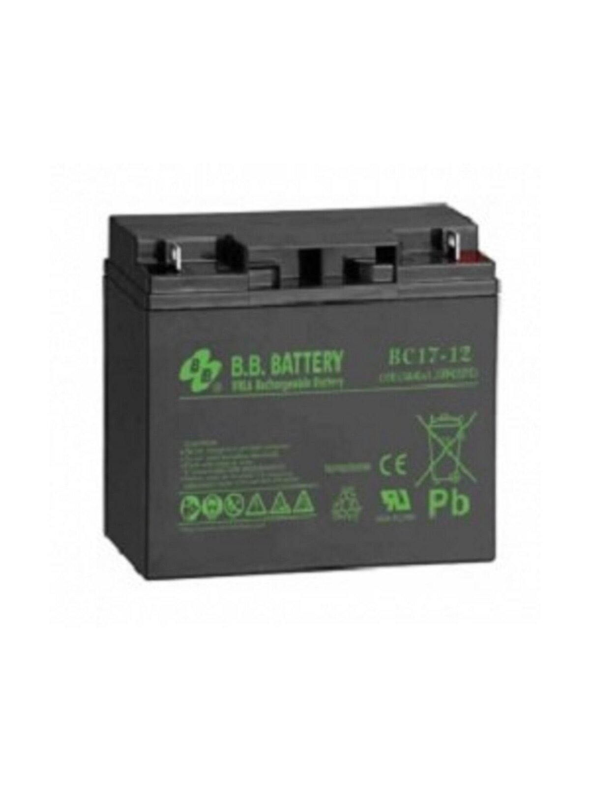 АКБ B.B. Battery BC 17-12 (12V 17Ah ДхШхВ 181х76х166 мм, масса 5,62 кг) клеммы B1
