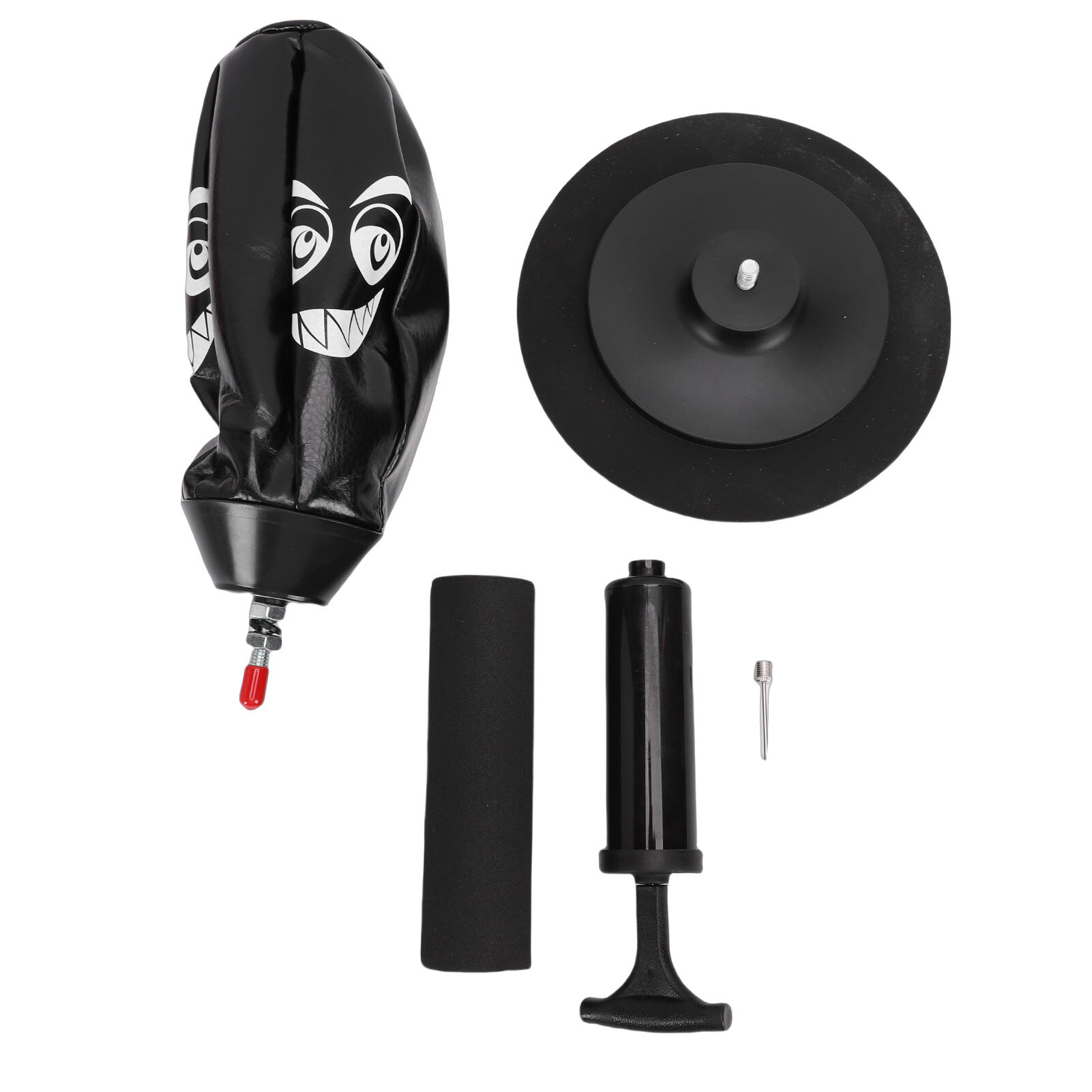 Настольная боксерская груша с присоской, забавный и расслабляющий настольный боксерский мяч для дома и офиса, черный.