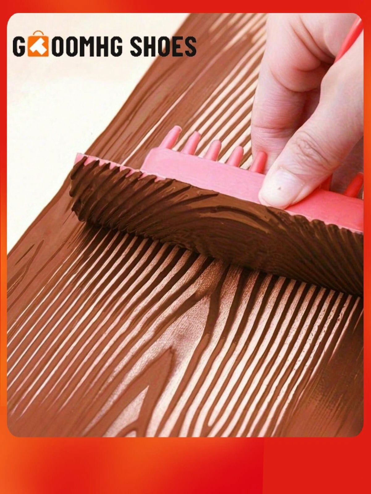 Эксклюзивный набор из 2 текстурных резиновых кистей для зерна древесины