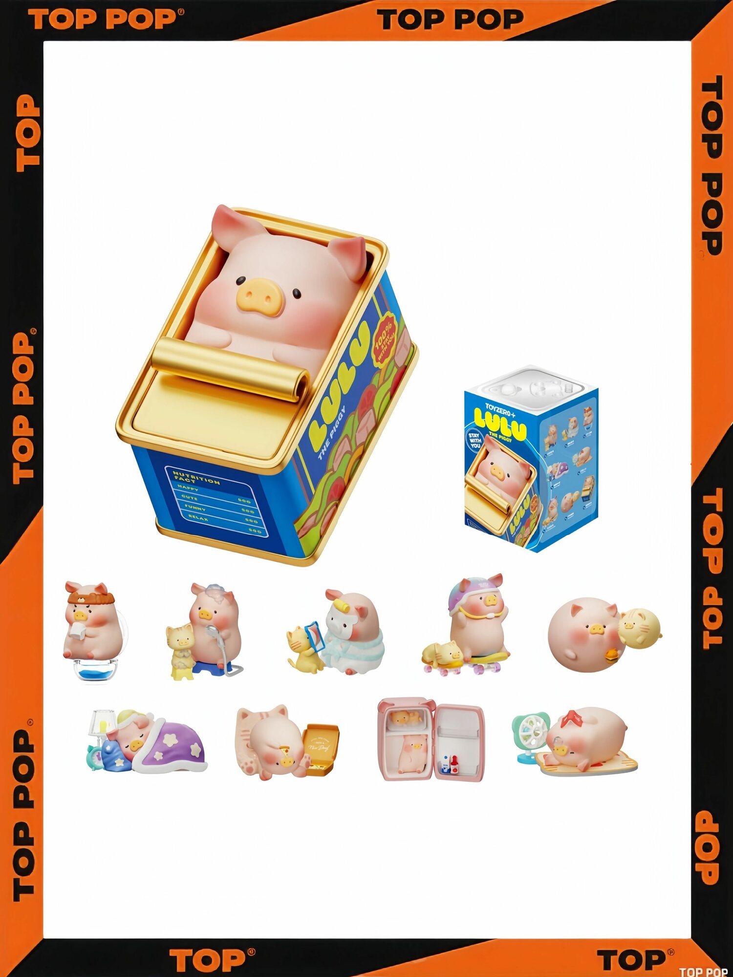 Слепая коробка/Кукла Lulu Piggy серия "Stay with You"/одна коробка