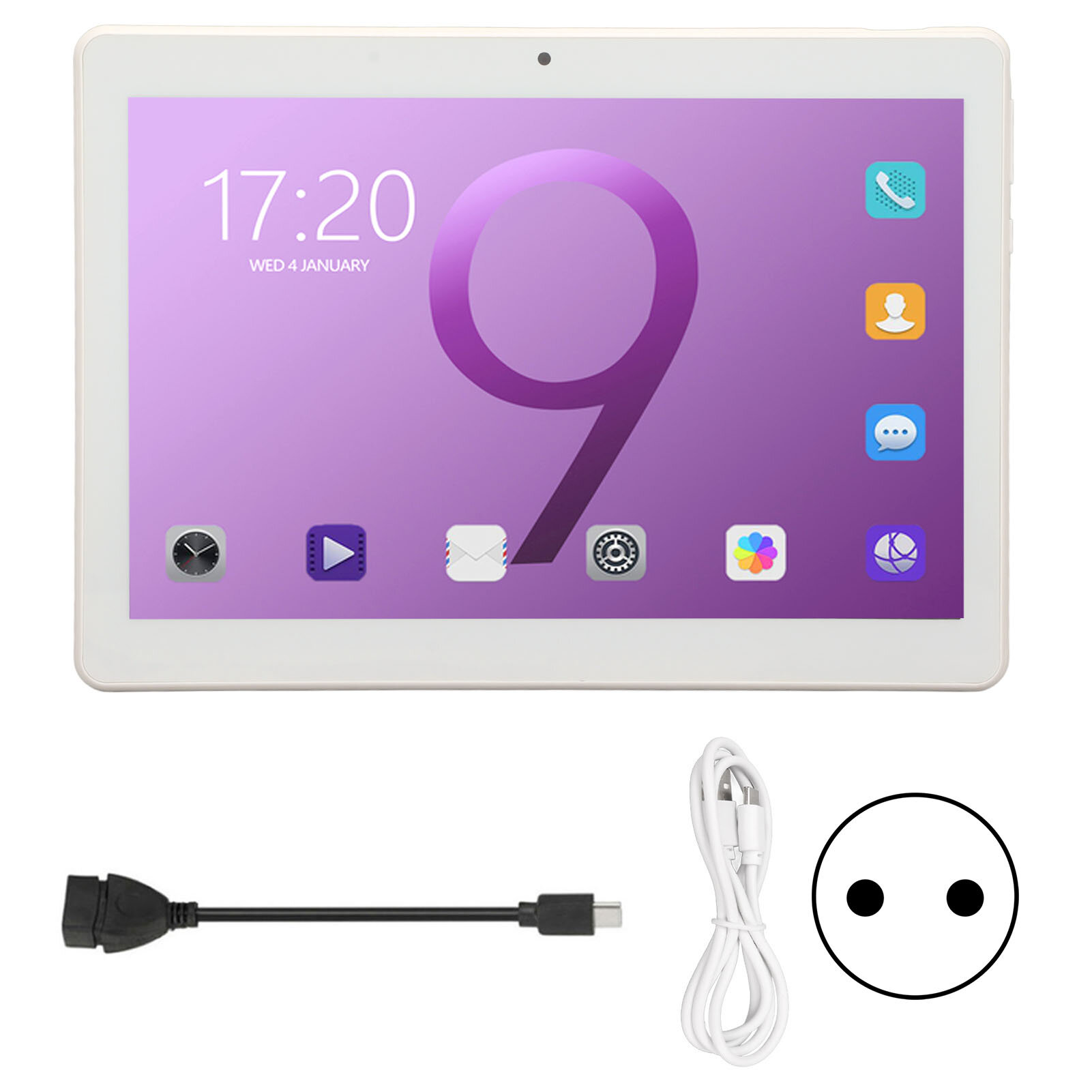 10дюймовый планшет: 8ядерный процессор, 3 ГБ ОЗУ, 32 ГБ ПЗУ, Android 10, IPSдисплей, два слота SIM,