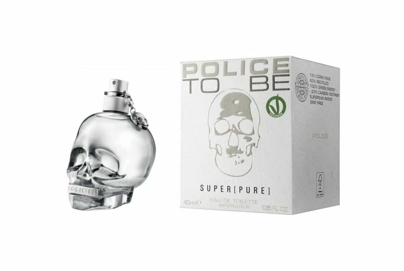 Парфюмерная вода Police To Be Super (Pure) 40 мл, цитрусовая, древесная