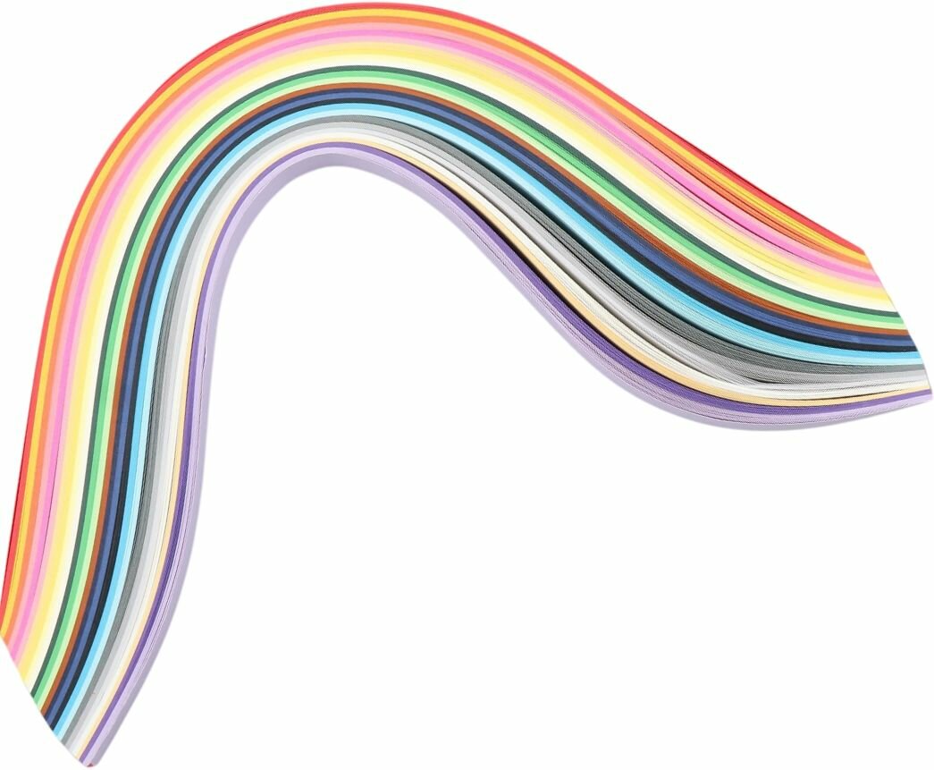 Полоски бумаги для квиллинга "Цветные", ширина 1.5 см, длина 34 см, набор из 260 бумажных квиллинг полосок для творчества и рукоделия, бумага для квиллинга 20 цветов