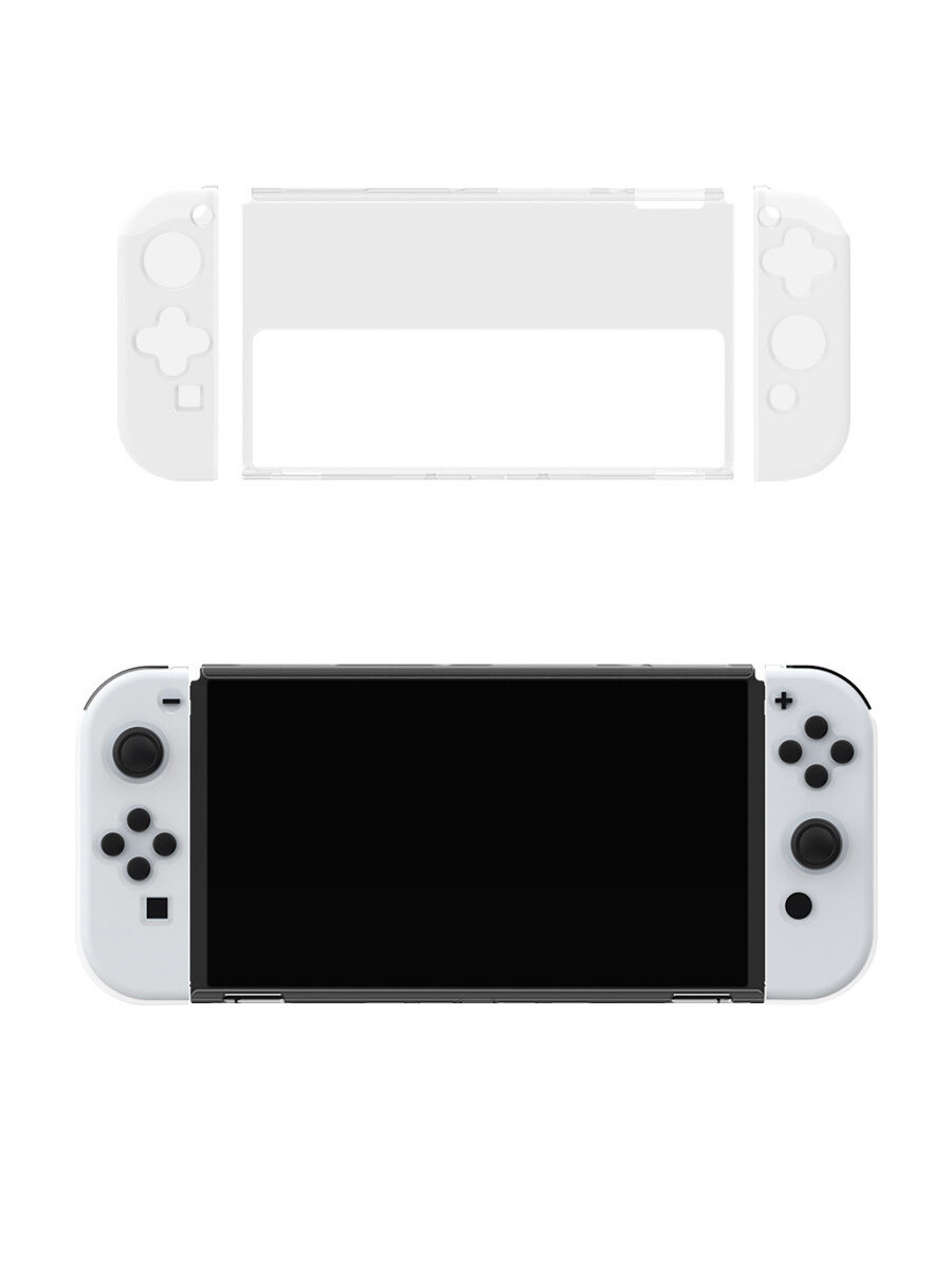 Прозрачный чехол для Nintendo Switch OLED & Joy-Pad Dobe (TNS-1133C)