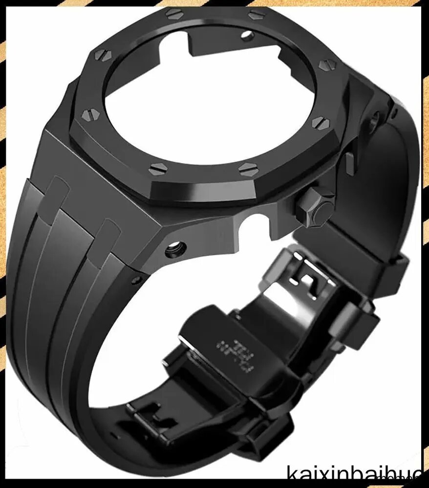 Чехол из нержавеющей стали+силиконовый ремешок для G-Shock GA-2100/GA-2110/GA-B2100