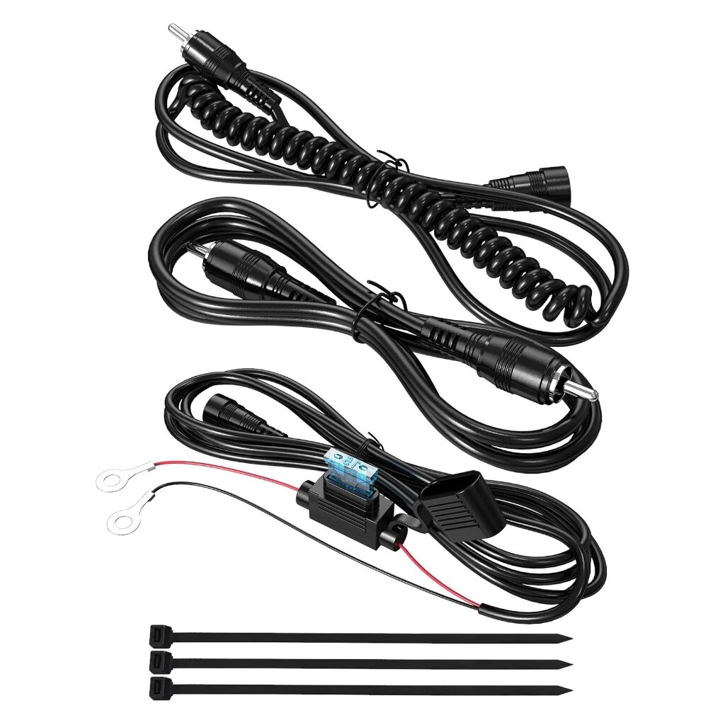Heated Face Shield Cable Set 47-975 59-975C for Most Motorcycle And Snowmobile Helmets Includes Battery Terminals
