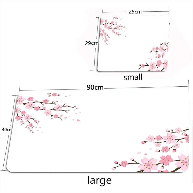 Коврик для мыши Mairuige Sakura розовый 290x250x2 мм, COLOR-1