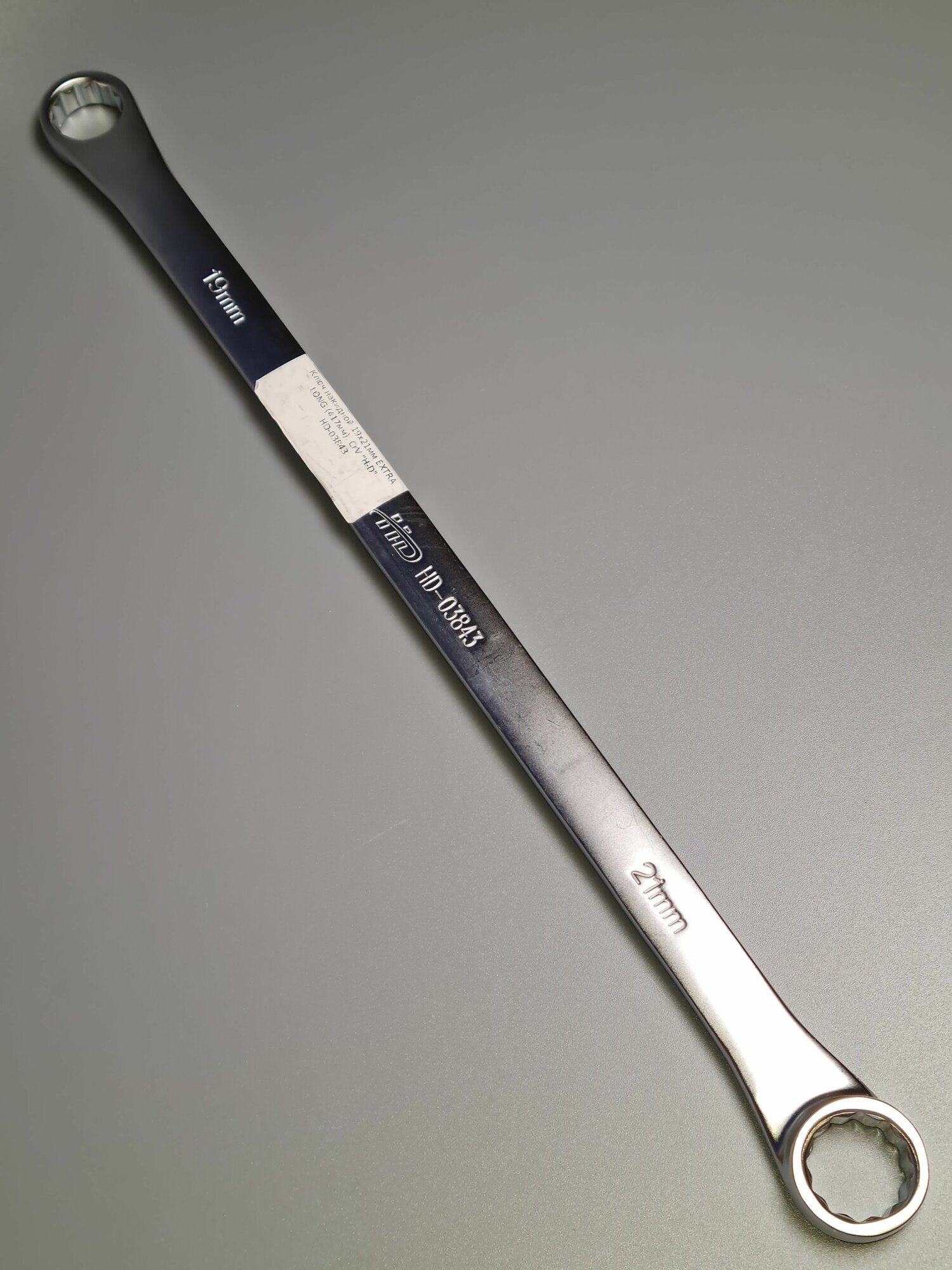 Ключ накидной 19х21 мм EXTRA LONG удлиненный, CrV H-D 03843-12 экстра длинный