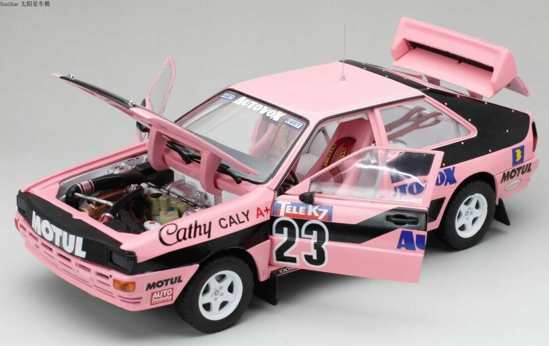 SunStar Модель автомобиля из имитации сплава 1/18 Audi Rally Car 1987 French Champion 4251#