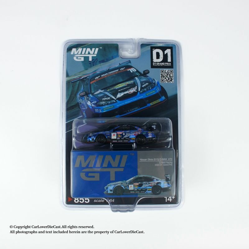 TSM-MINIGT Модель машины 1:64 литая модель игрушки(MINIGT855-Ниссан S15)