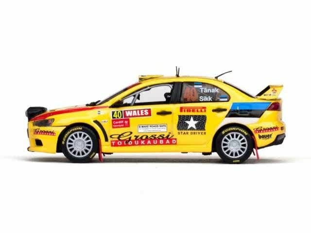 Модель автомобиля Vitesse Sunstar Alloy в масштабе 1:43: японский раллийный автомобиль Mitsubishi Lancer Evolution X
