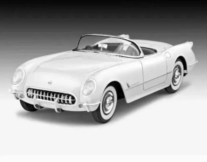 Сборная модель Revell '53 Chevrolet Corvette Roadster 1:24 (91 деталей) для юных моделистов — фото 1