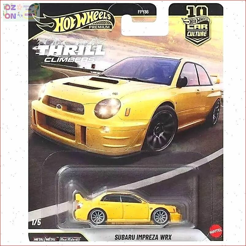 Машинка MODEL 1:64 SUBARU IMPREZA WRX yellow Die-cast Alloy Model Collection Toy Children Gifts