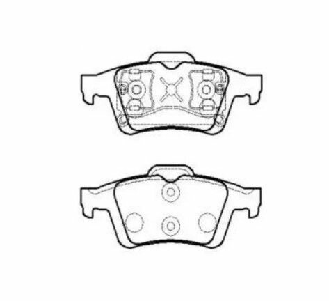 Колодки тормозные HSB HP5142 MAZDA 3 04 on FORD Focus 03.10 on SAAB 9-3 02.9 03.12 VOLVO S40?/V50 04.1