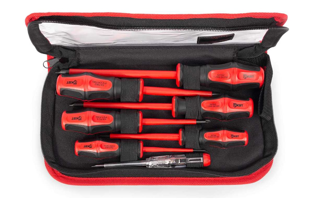 Набор диэлектрических отверток КВТ НИО-07 серии профи (78618)