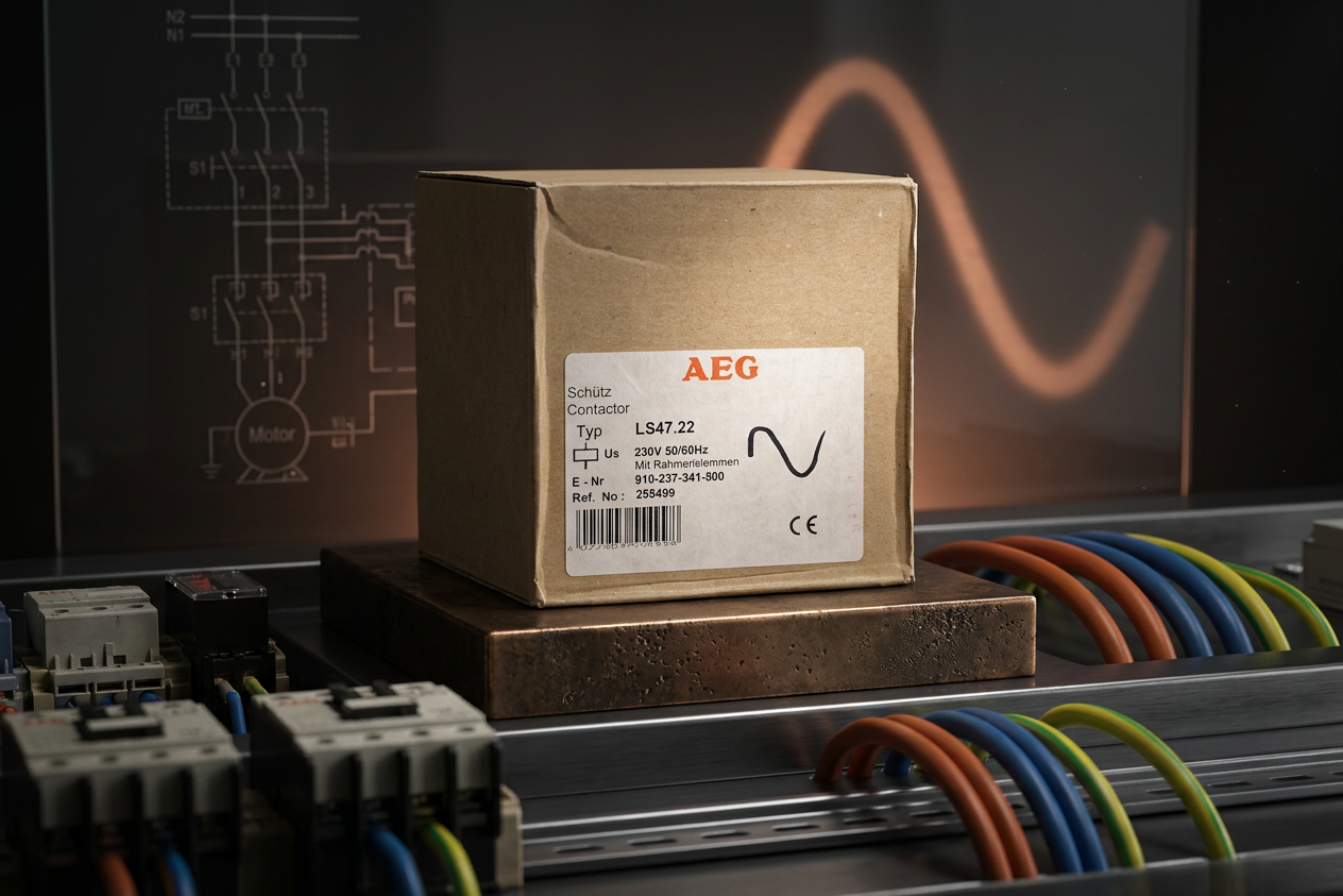 Контактор AEG LS47.22E, 22кВт, 3P, 2NO + 2NC, 90А, 110В, 380В