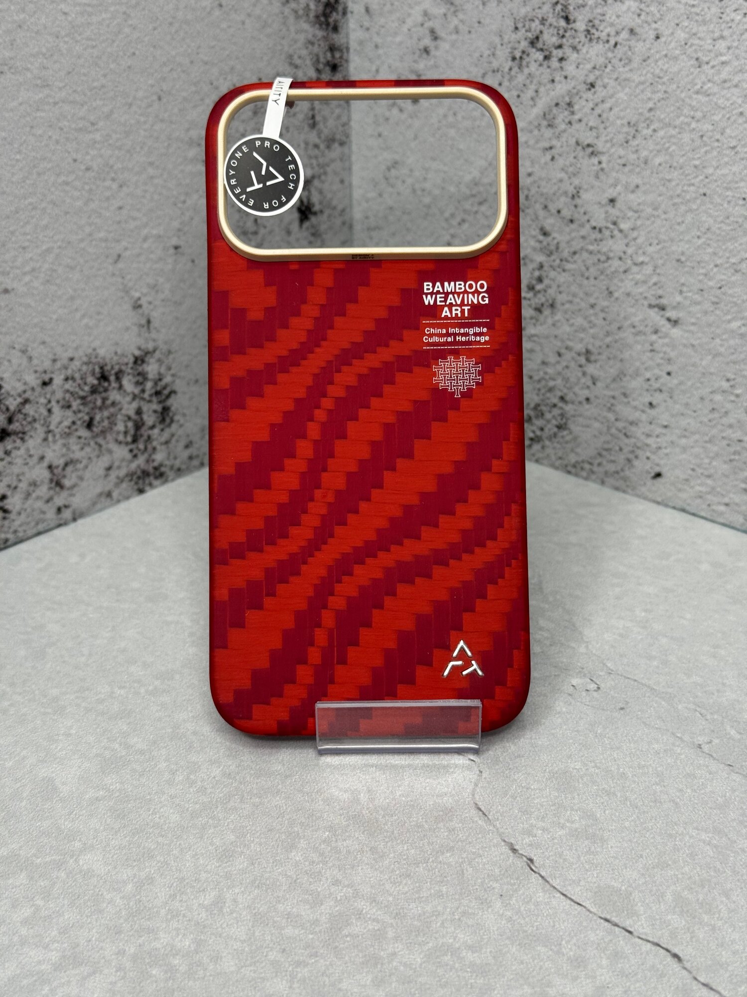 Чехол бамбуковый Airity Bamboo Fiber Case для iPhone 17 Pro Max Claret Red
